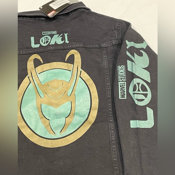 Marvel | Jackets & Coats | Marvel Loki Jean Jacket For Kids Size Small ...